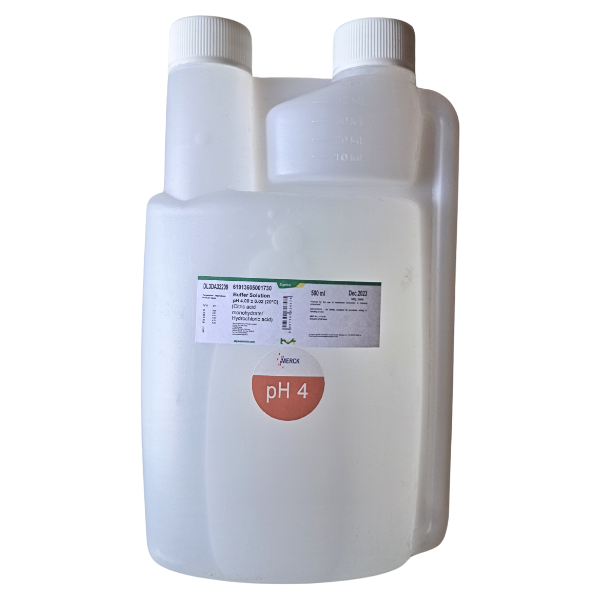 Buffer Solution pH 4 Merck | pH Liquid Calibration at 20°C as per Qual ...