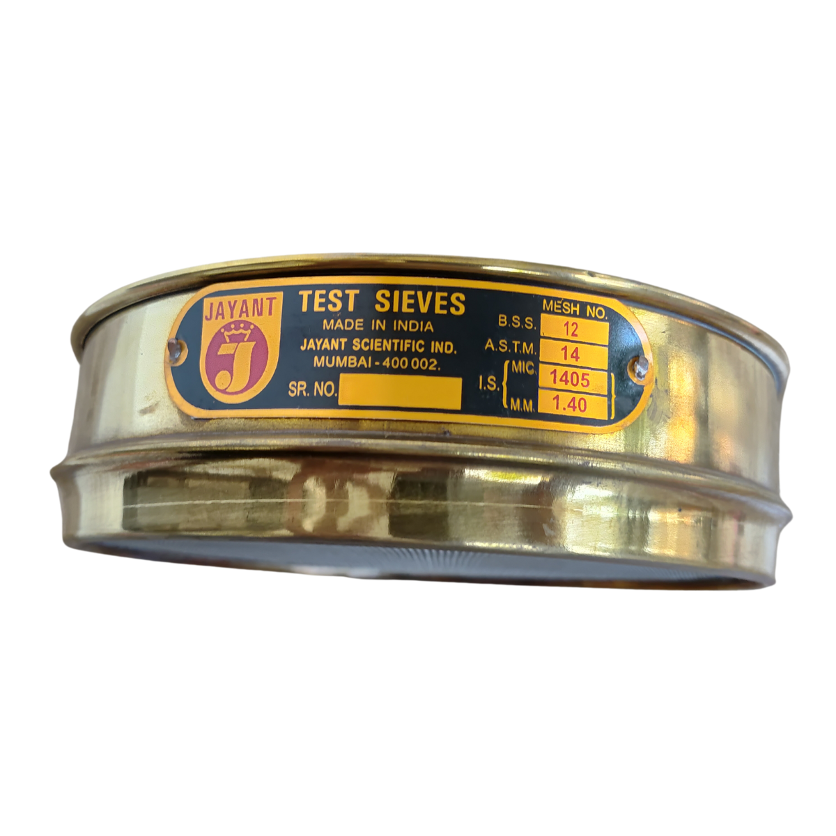 Jayant Test Sieve 200 mm Diameter BBS - 12 and ASTM - 14, 1405 micron ...