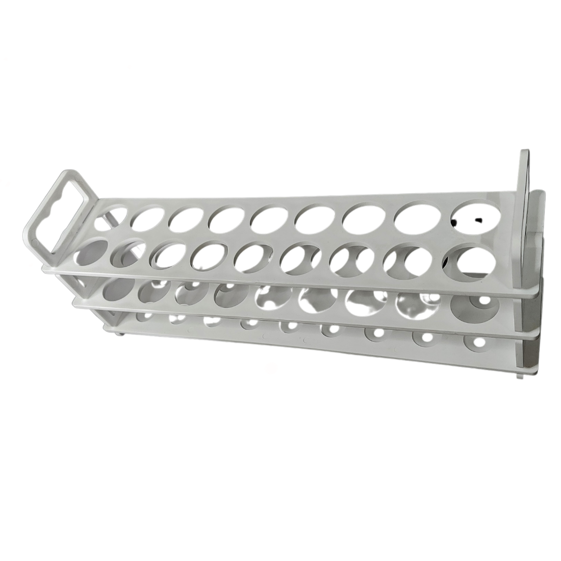 Test Tube Stand (3 Tier) Plastic - PP Size: 20 mm x 20 Tubes White and ...